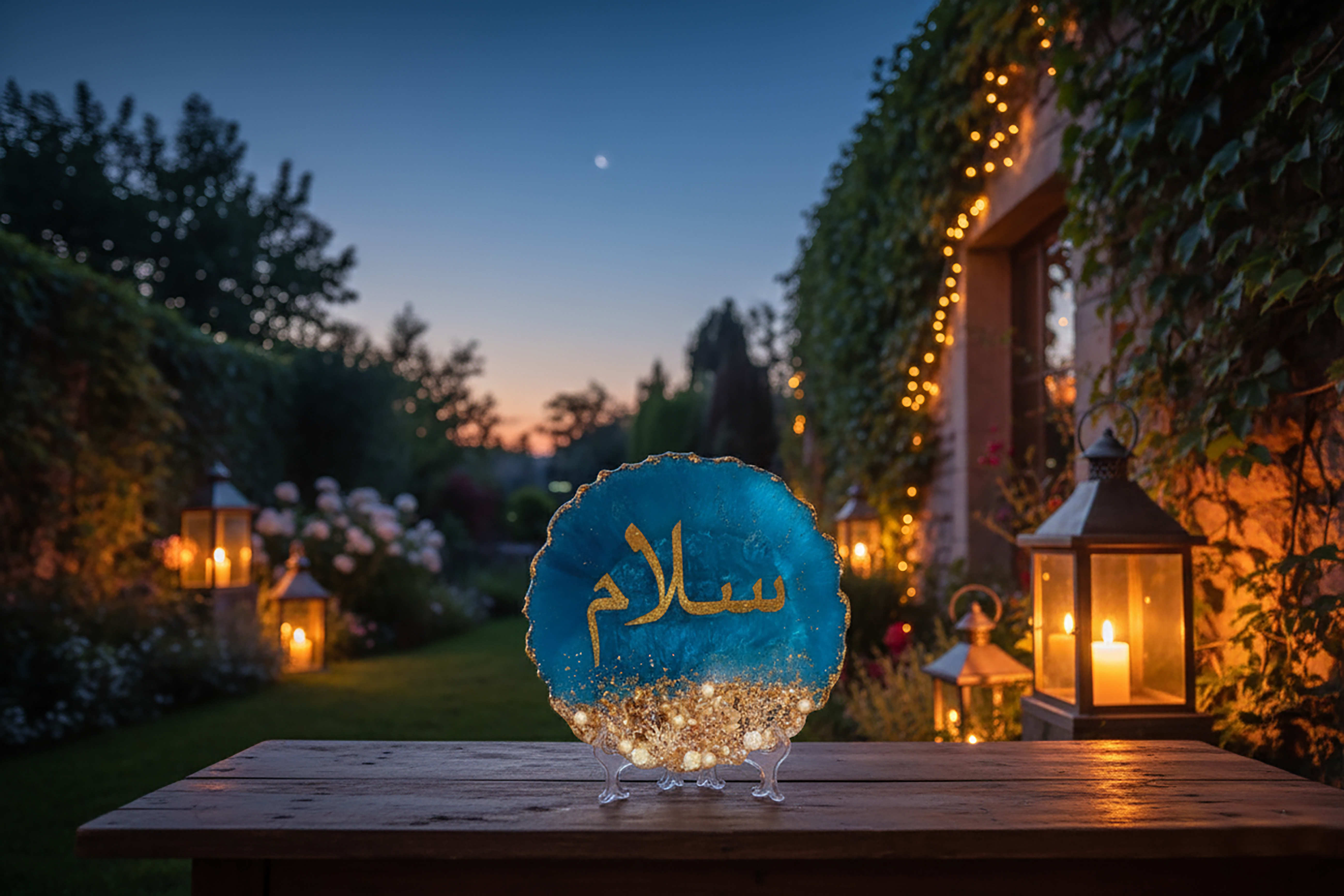 13-Inch Ramadan Round Plaques - Large Statement Décor – RidArt Gifting